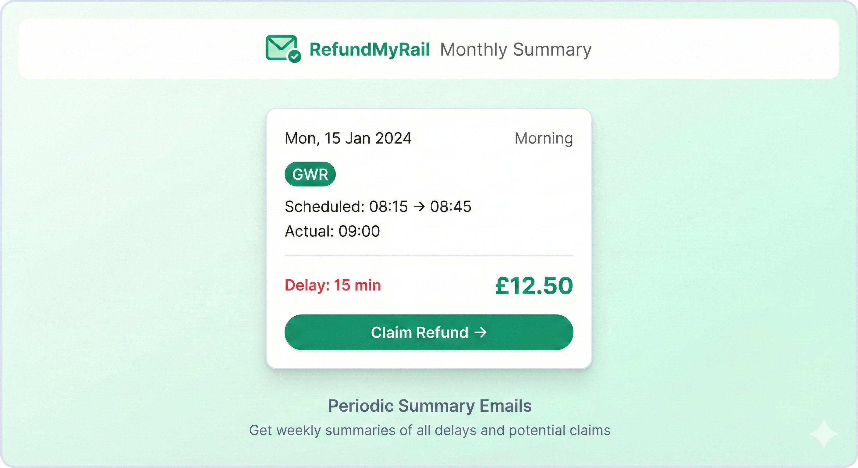 RefundMyRail - Automated Delay Repay Alerts & Tracking